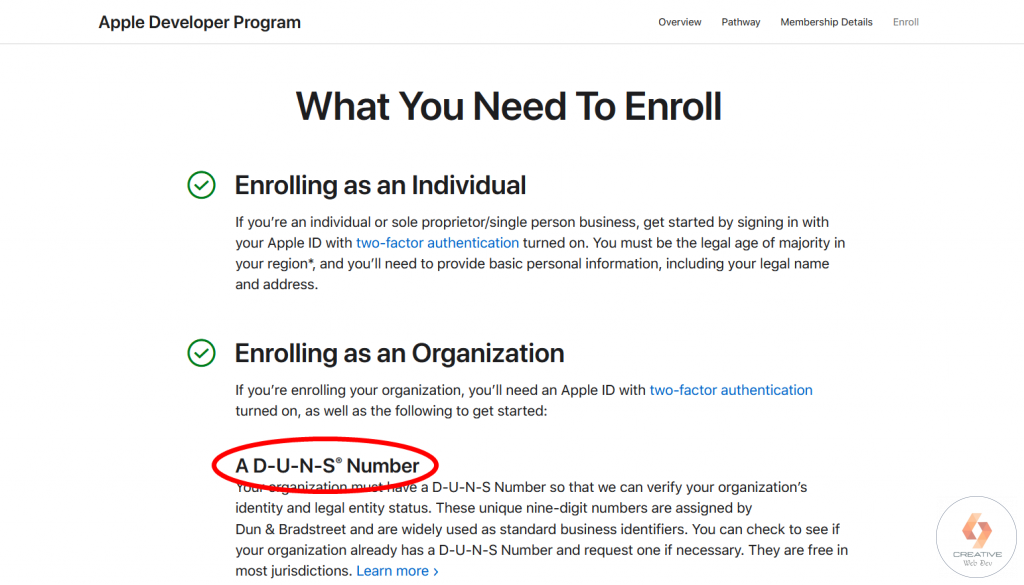 DUNS邓氏编码在APP上架Google和Apple商店中的作用 - Creative Web Dev