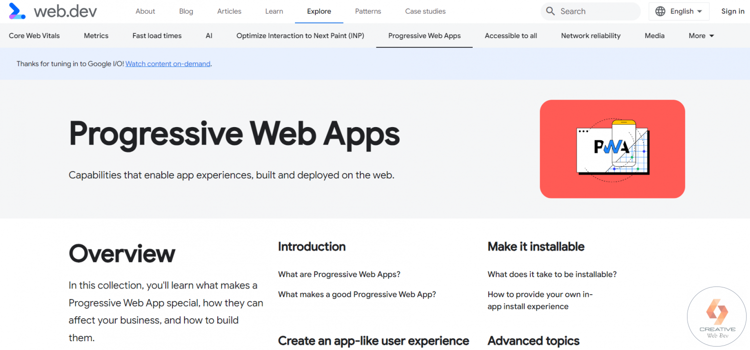 如何使用PWA技术把网站转化成APP？ - Creative Web Dev