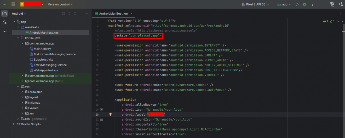 如何在Android Studio中更改APP的package name和版本號？ - Creative Web Dev